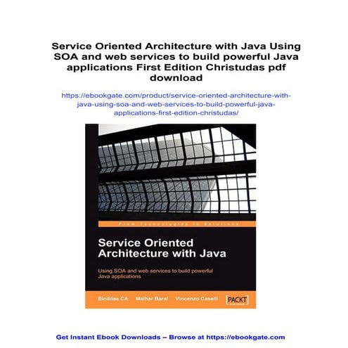 Service Oriented Architecture with Java Using SOA and web services to build powerful Java ...