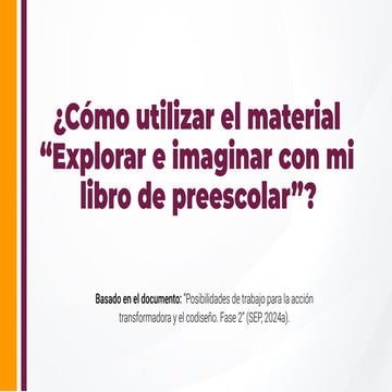 Presentación de libro explorar e imaginar con mi libro de preescolar 3 ...