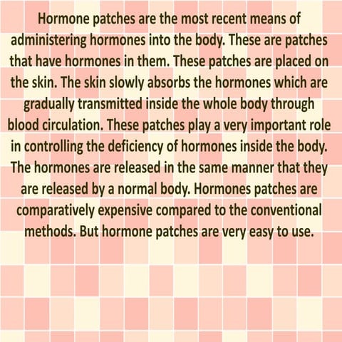 Hormone Patch | PPT