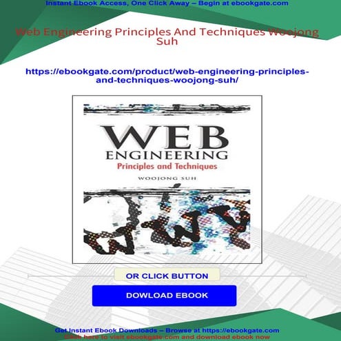 Web Engineering Principles And Techniques Woojong Suh | PDF