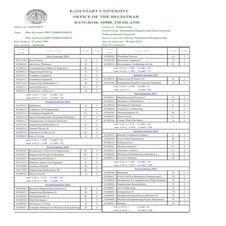 Student Information System KU | PDF