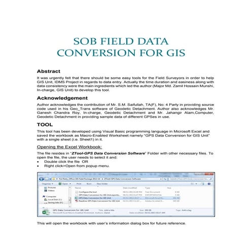 Readme-GPS Data Conversion for GIS Unit | PDF | Auto Navigation Systems ...