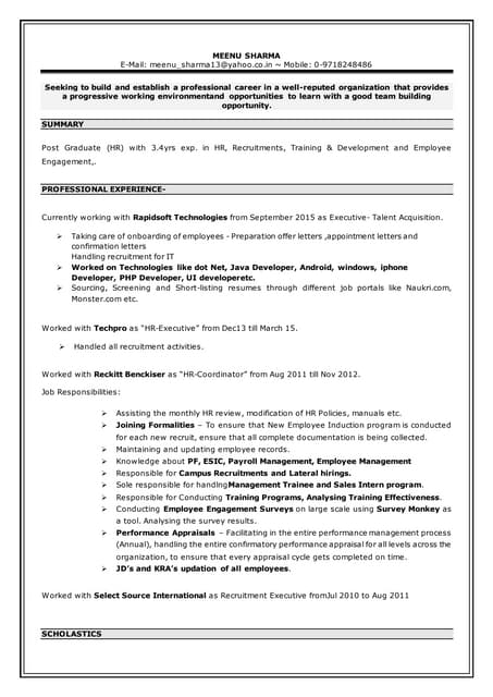 Nisha Salve-Resume | PDF