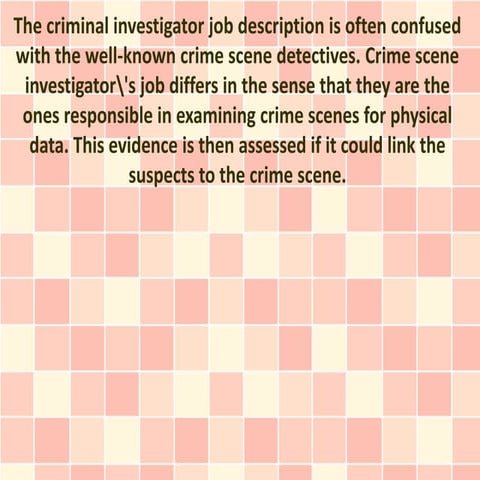 Crime Scene Investigation | PPTX
