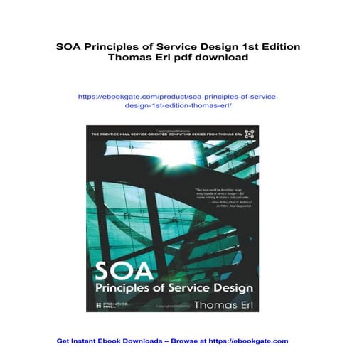 SOA Principles of Service Design 1st Edition Thomas Erl | PDF