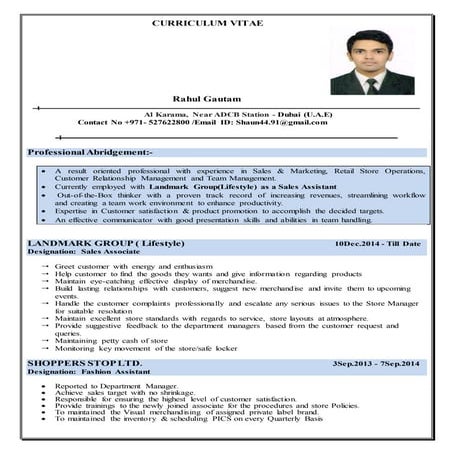 Rahul Gautam CV | DOCX