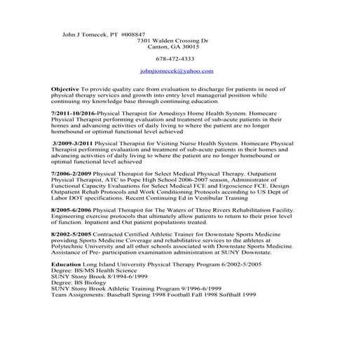 PT resume 10-2016 | DOC