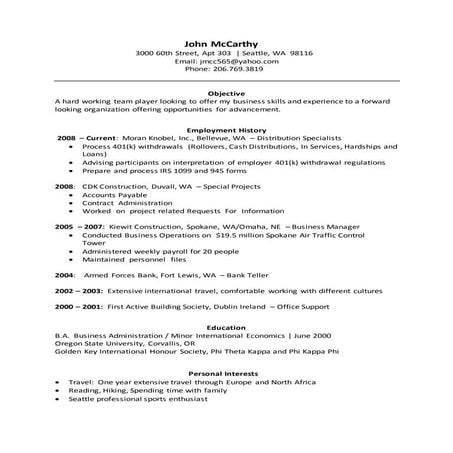 John Resume May 18 2015 | DOCX
