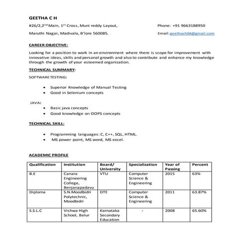 GEETHA CSE RESUME | DOCX