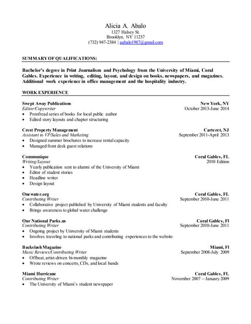 Resume 1 (1) | PDF