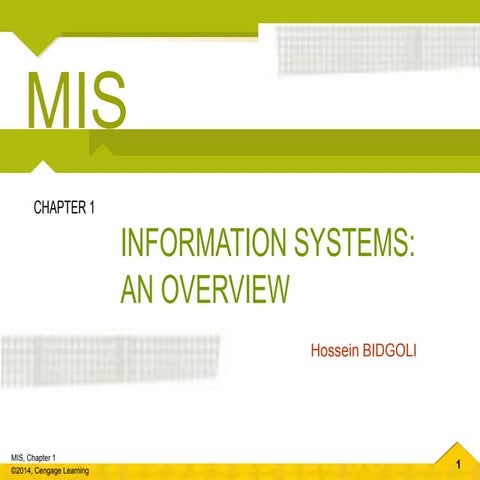 7795919_2.ppt chapter one information systems an overview | PPT