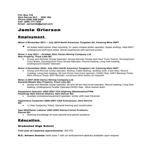 Luis Romero resume | DOC