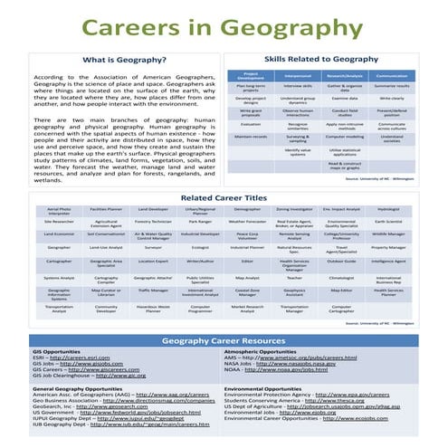 Careers in Geography | PDF