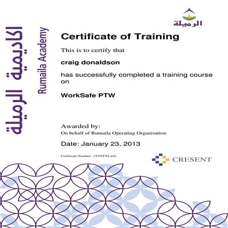 Apprenticeship Certificate | PDF