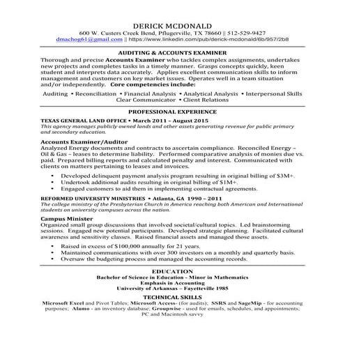 McDonald Resume 2.1 | PDF