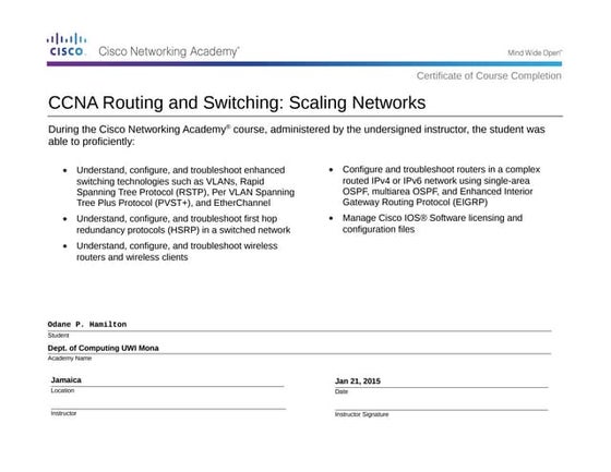 CCNA Routing and Switching: Scaling Networks | PDF | Computer Networking | Computing