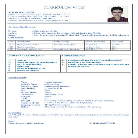 SAMAR MAJUMDER CV | DOCX