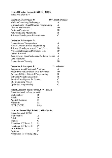 final grad transcript | PDF