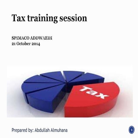 Tax workshop | PPT