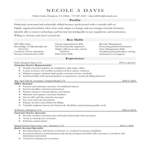 Admin Resume 1 | DOC