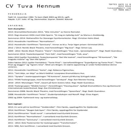 CV-2015 | PDF