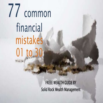 77 Common Financial Mistakes | PPTX