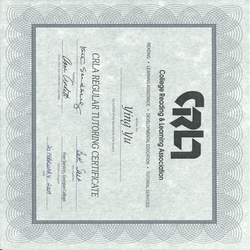 CRLA certificate | PDF