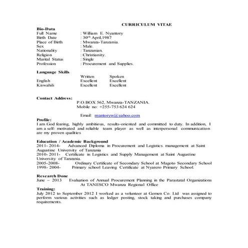 CURRICULUM VITAE julius | DOCX