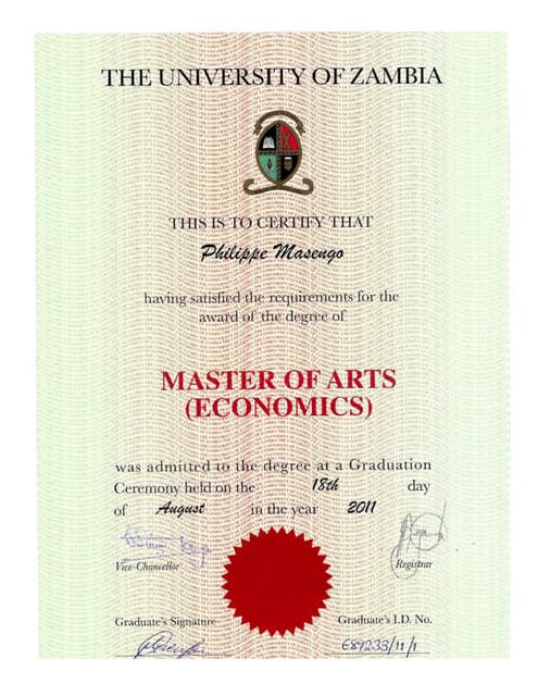 UNZA Bachelors Degree Correct | PDF