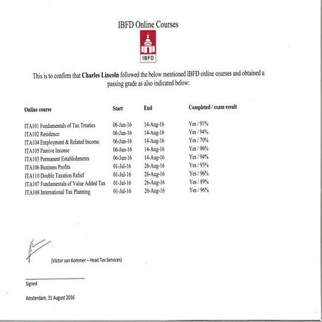 IBFD ONLINE COURSES - CL | PDF