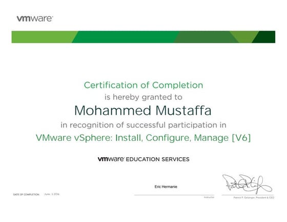 VMWARE V5.5 CERTIFICATE .cfm