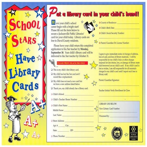 School Stars Library Card Campaign | PDF