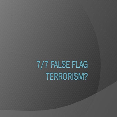 7:7 false flag operation | PPT