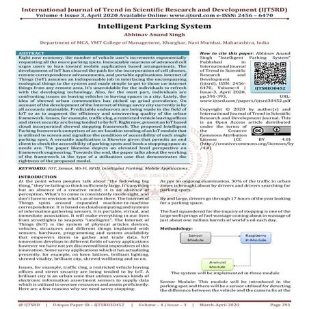 Intelligent Parking System | PDF