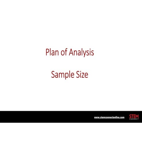 Plan of analysis.Data collection methods and tools for research | PDF