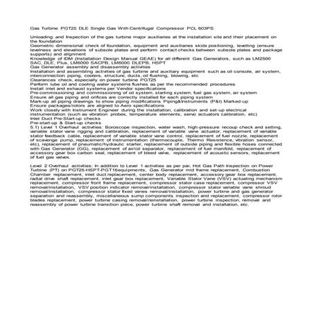 Gas Turbine PGT25 DLE Single Gas With Centrifugal Compressor PCL 603PS ...