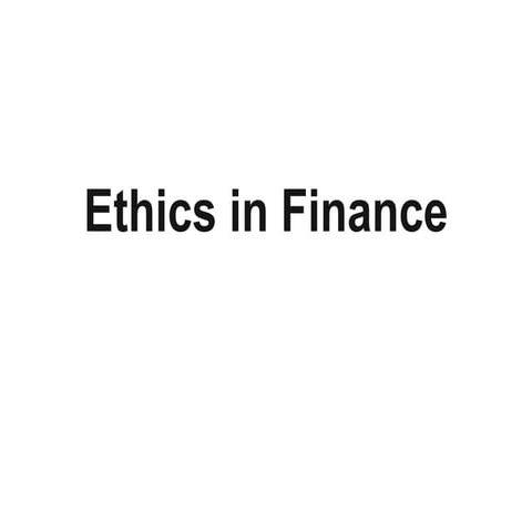 Ethics in finance.ppt