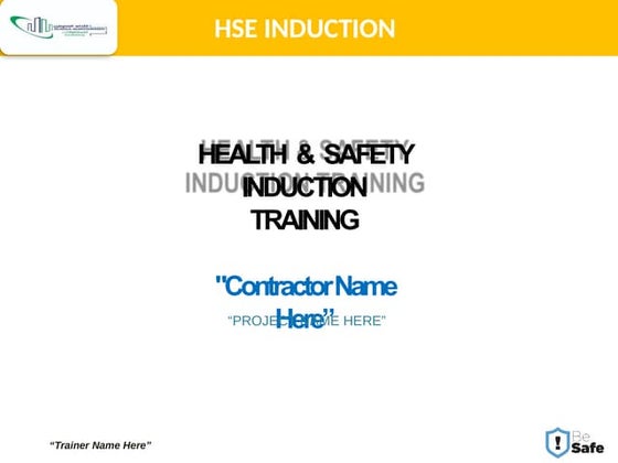 Construction site induction | PPT