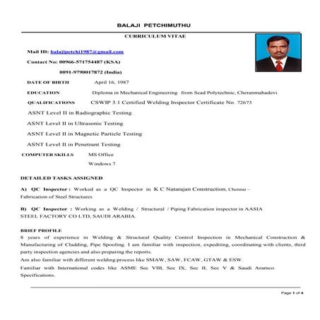 BALAJI RESUME. UPDATED | PDF