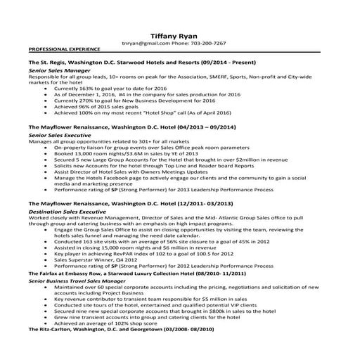 Tiffany Ryan Resume | PDF