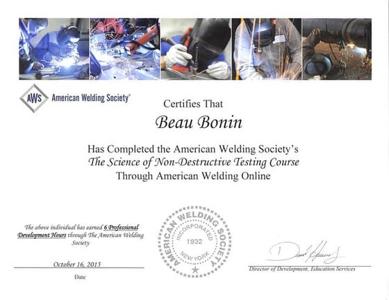 AWS Welding Symbols Certificate | PDF