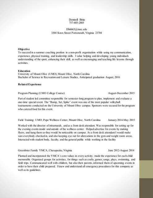 Resume | PDF