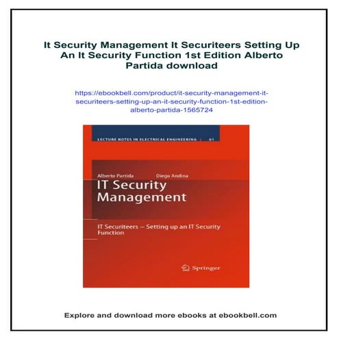 It Security Management It Securiteers Setting Up An It Security ...