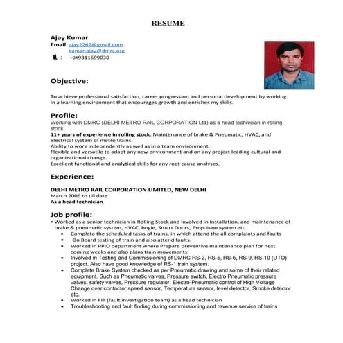 ajay RESUME | PDF