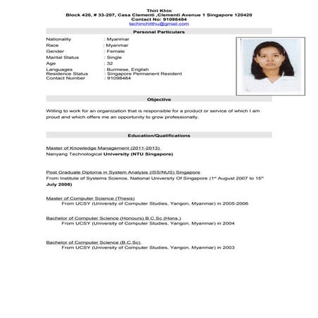 khin_thiri(resume) | DOC