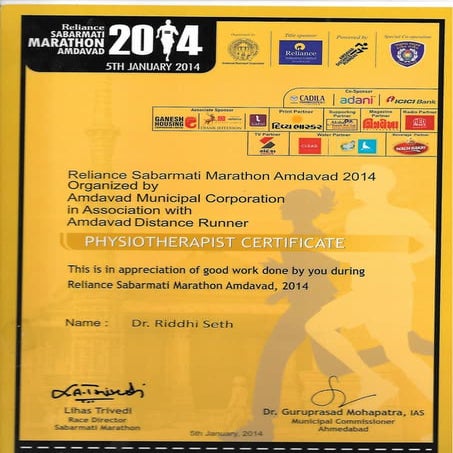 AMC Marathon Certificate | PDF
