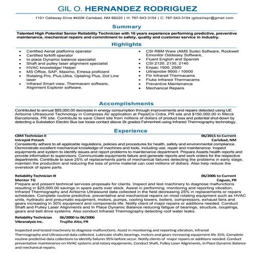 Gil Hernandez Resume 2016 | PDF