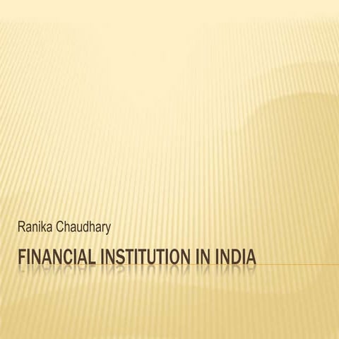 Development finance institutions | PPT