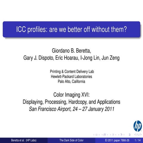 ICC profiles: are we better off without them? | PDF