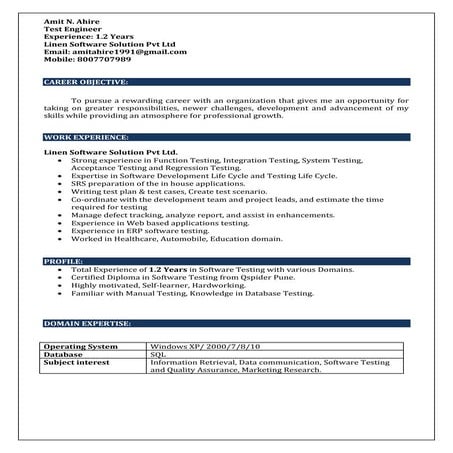 Amit CV | PDF